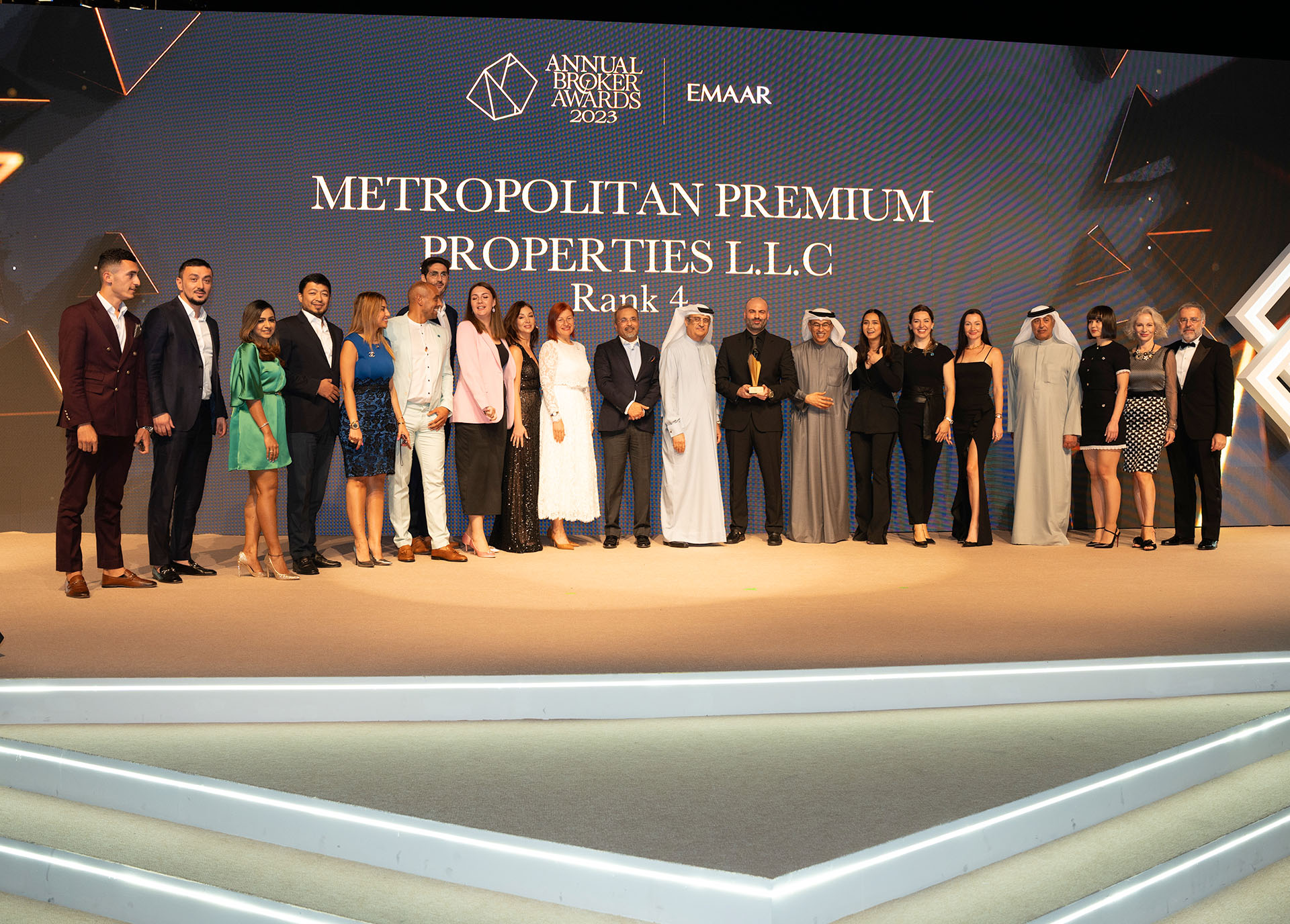 Metropolitan Group took the fourth place in the Annual Broker Awards 2023 by Emaar